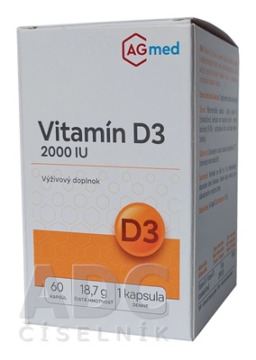 AGmed Vitamín D3 2000 IU - ADC.sk