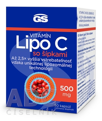 GS Vitamín Lipo C 500 mg so šípkami - ADC.sk