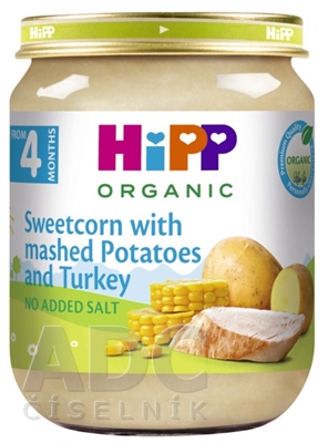 Zaradenie HiPP Príkrm BIO Zemiaky, kukurica a morčacie mäso do ADC ...