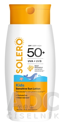 SOLERO Detské opaľovacie mlieko SPF50+ - ADC.sk