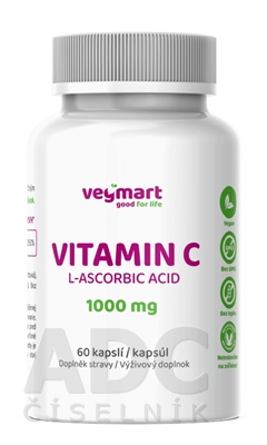 vegmart VITAMIN C (L-ascorbic acid) 1000 mg - ADC.sk
