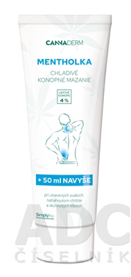 Cannaderm MENTHOLKA chladivé konopné mazanie - ADC.sk