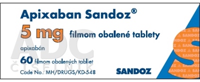 Apixaban Sandoz 5 mg - ADC.sk