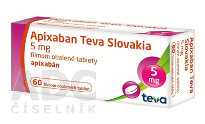 Apixaban Teva Slovakia 5 mg - ADC.sk