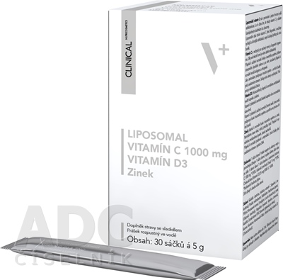 CLINICAL LIPOSOMAL Vitamín C 1000 mg+D3+Zinok - ADC.sk
