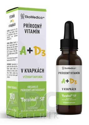 EkoMedica SK Prírodný Vitamín A+D3 - ADC.sk