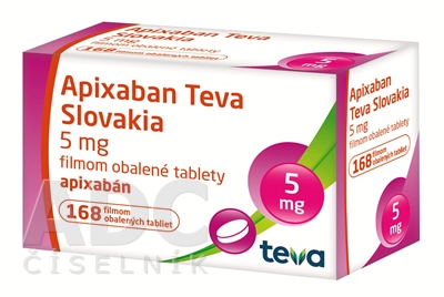 Apixaban Teva Slovakia 5 mg - ADC.sk