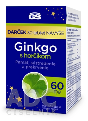 GS Ginkgo 60 mg s horčíkom darček 2023 - ADC.sk