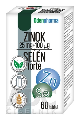 EDENPharma ZINOK 25 mg + SELÉN 100 µg forte - ADC.sk