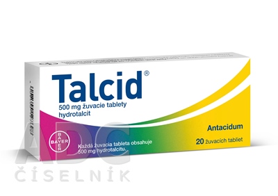 Príbalový leták Talcid - ADC.sk