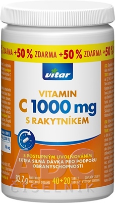 VITAR VITAMIN C 1000 mg S RAKYTNÍKOM - ADC.sk