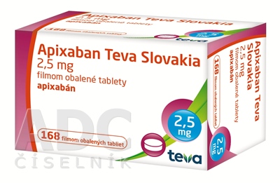 Apixaban Teva Slovakia 2,5 mg - ADC.sk