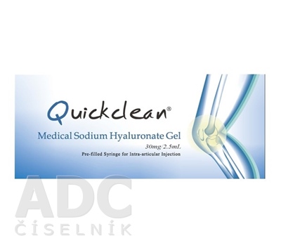 Quickclean 30 mg/2,5 ml Gél s hyaluronátom sodným - ADC.sk