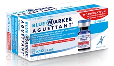 BLUE MARKER AGUETTANT 10 mg/mL - ADC.sk