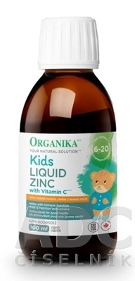 Produkty podobné ORGANIKA Kids LIQUID ZINC with Vitamin C - ADC.sk