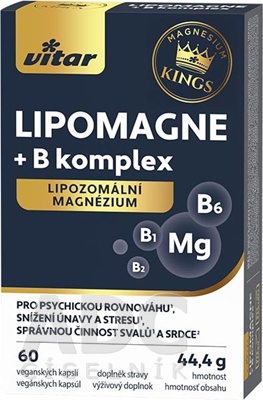VITAR KINGS LIPOMAGNE + B komplex - ADC.sk