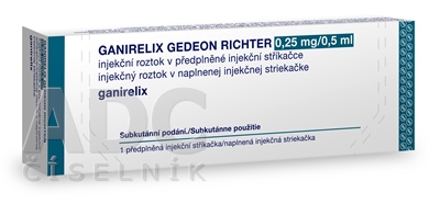 Ganirelix Gedeon Richter 0,25 mg/0,5 ml - ADC.sk